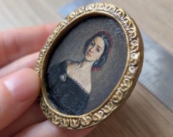 Antique French Miniature Portrait Painting, Son of Napoleon - Etsy