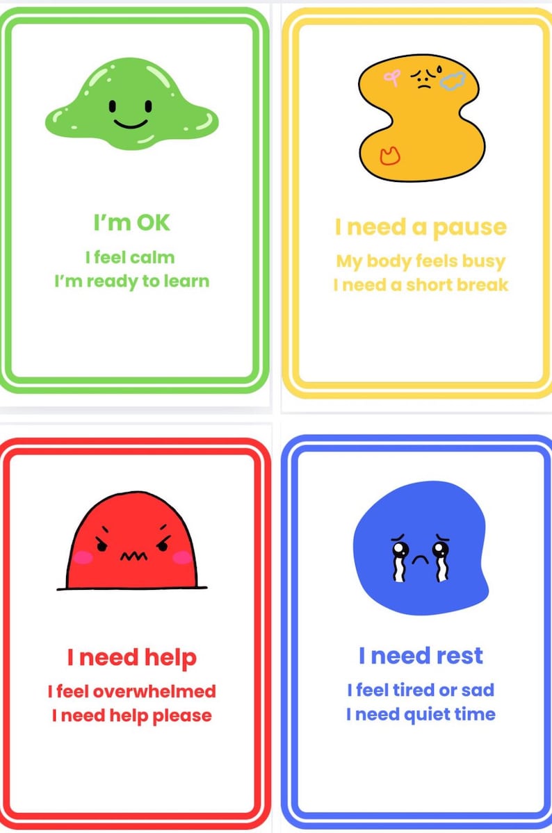 Children’s Break Cards – Emotional Regulation & Communication Support ...