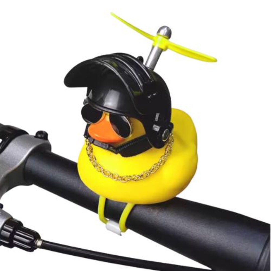 Handlebar Duck for Bike/scooter – Helmet & Propeller – Fun Cycling ...