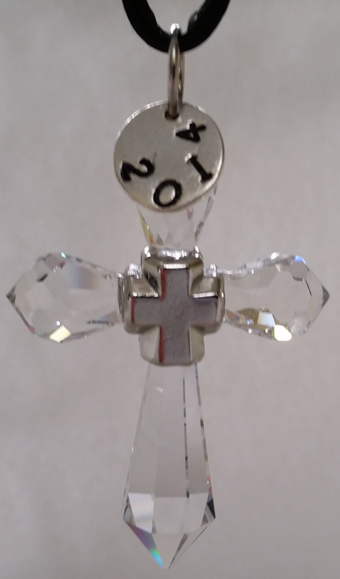 Crystal Hanging Cross Ornament Handcrafted by the Artisans at ...