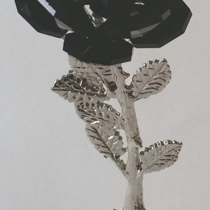 Black Crystal Rose Black Rose Handcrafted by the Artisans at - Etsy