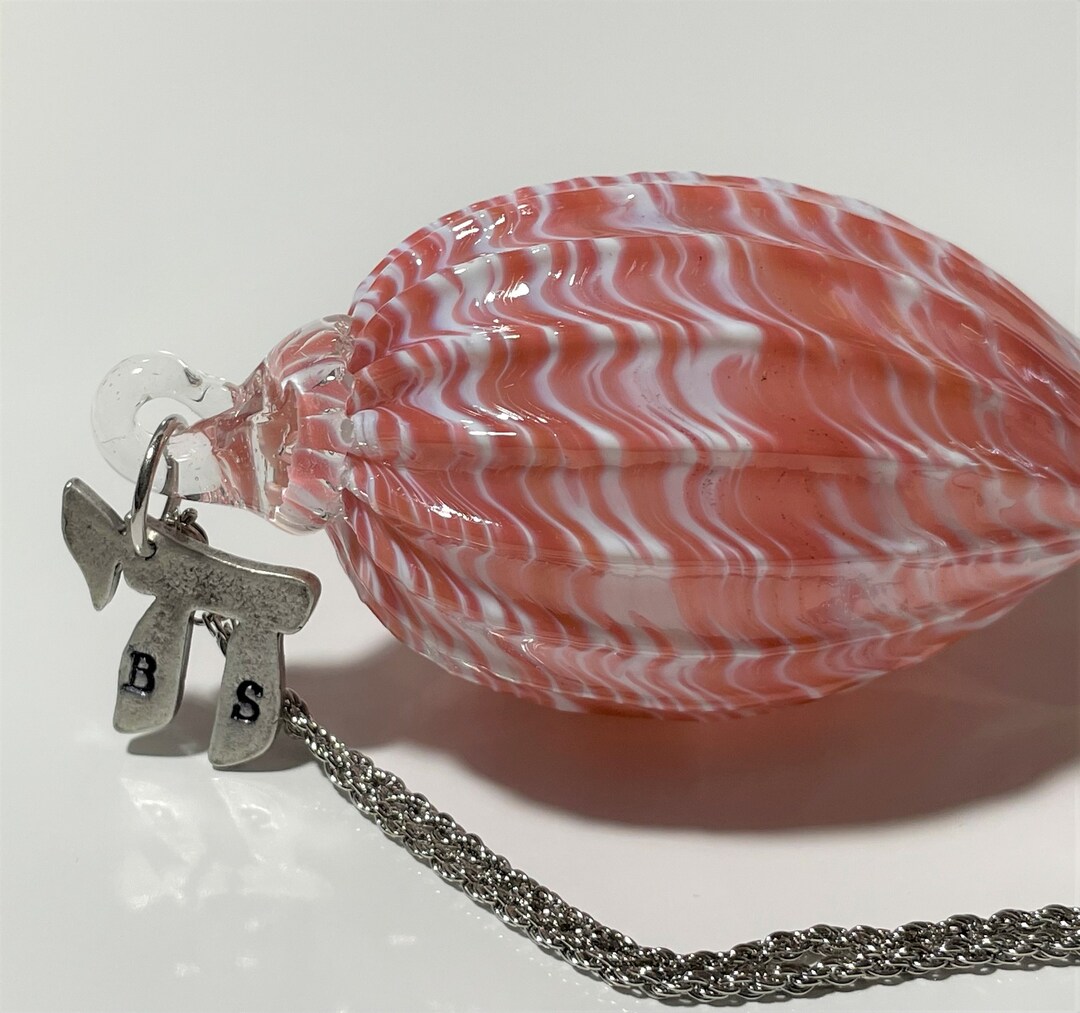 Personalized Yad Pink Blown Glass Torah Pointer- Personalized Bat ...