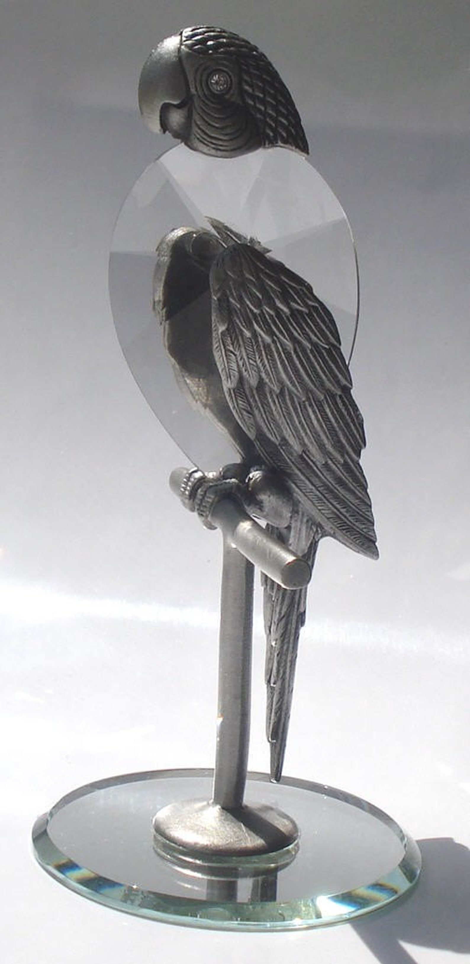 Crystal and Pewter Parrot Made With Swarovski Crystal - Etsy