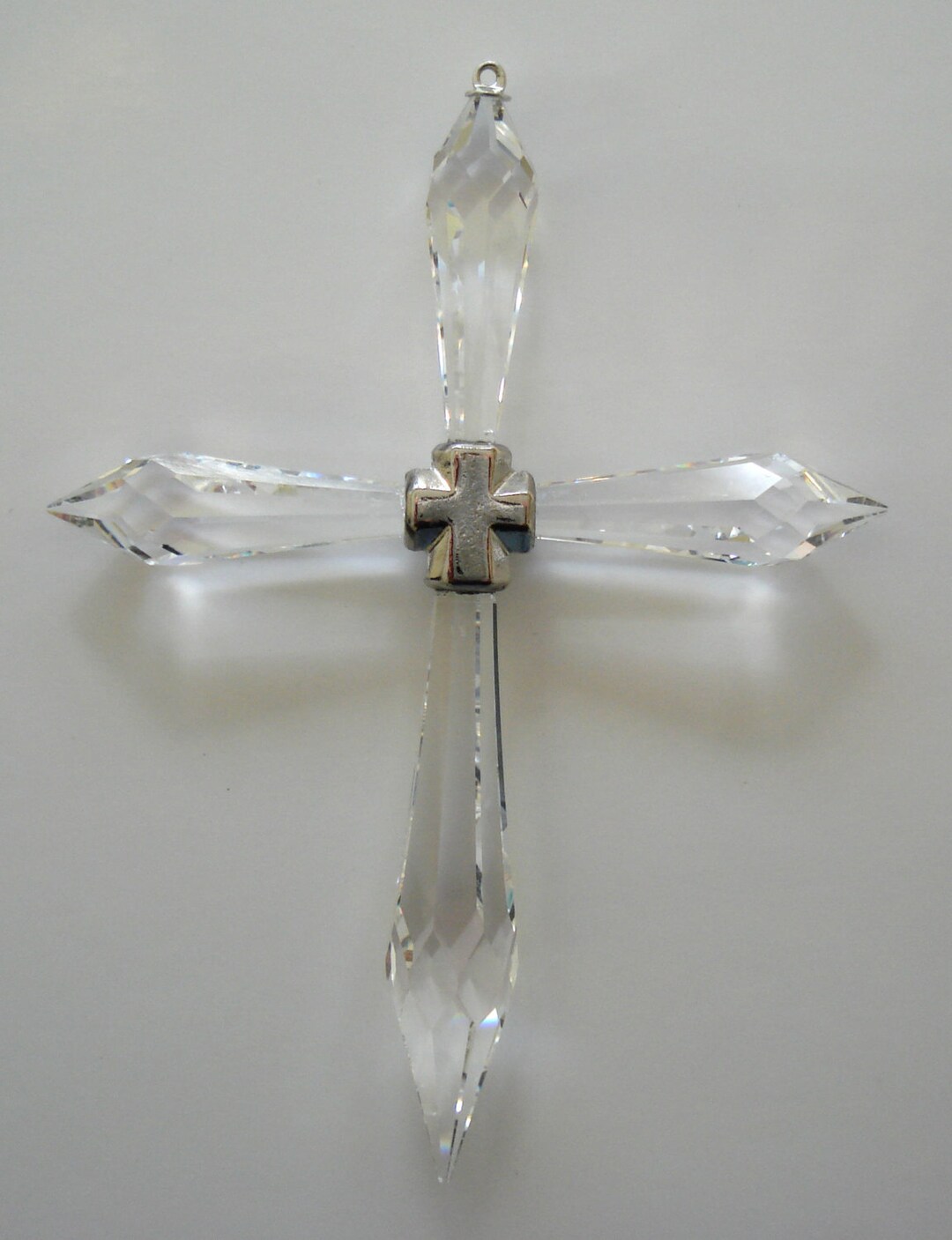 Large Hanging Crystal Cross Handcrafted by the Artisans at ...