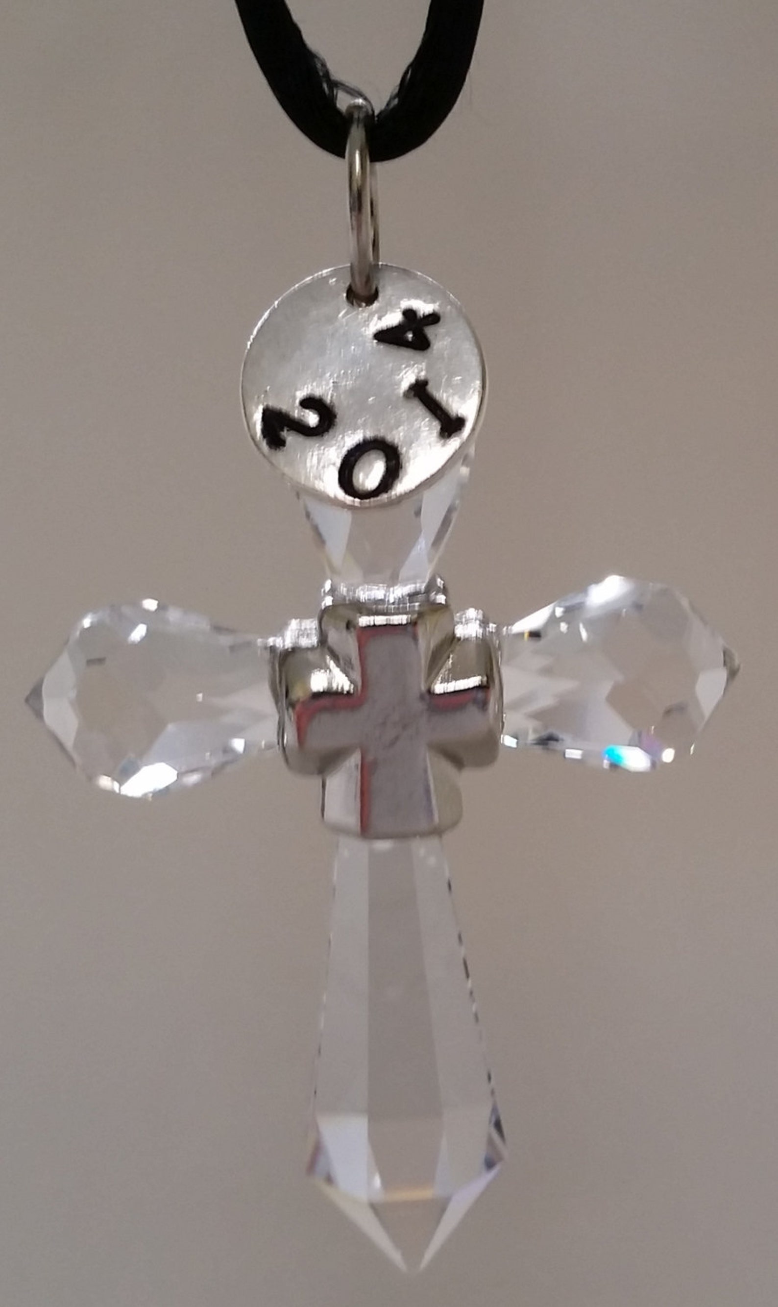 Crystal Hanging Cross Ornament Handcrafted by the Artisans at ...