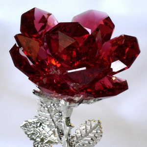 Red Rose - Crystal Red Rose Handcrafted by Bjcrystalgifts Using ...