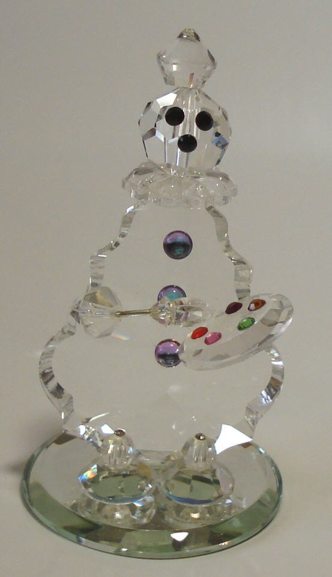 Crystal Clown Painting Made With Swarovski Crystal - Etsy