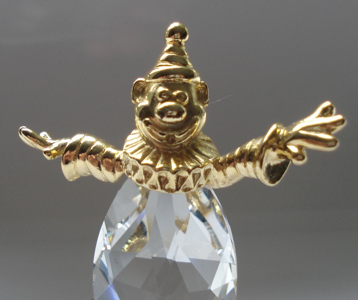 Crystal Unicycle Clown Miniature Made Using Swarovski Crystal - Clown ...