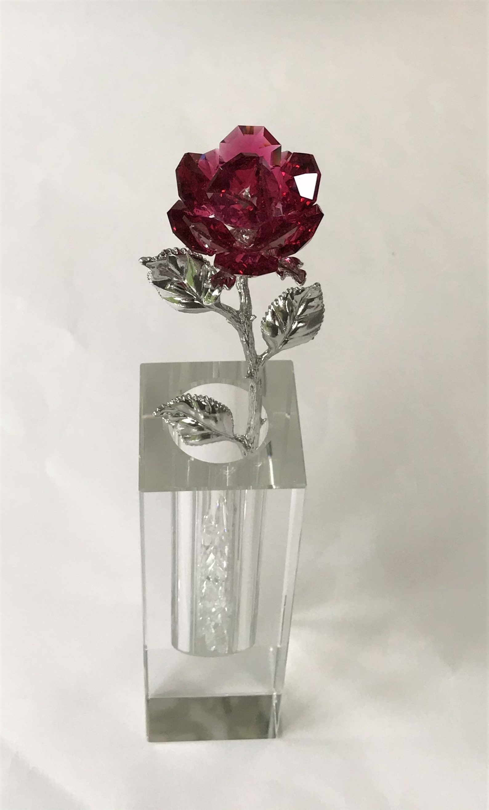 Red Crystal Rose Handcrafted by Bjcrystalgifts Using Swarovski - Etsy