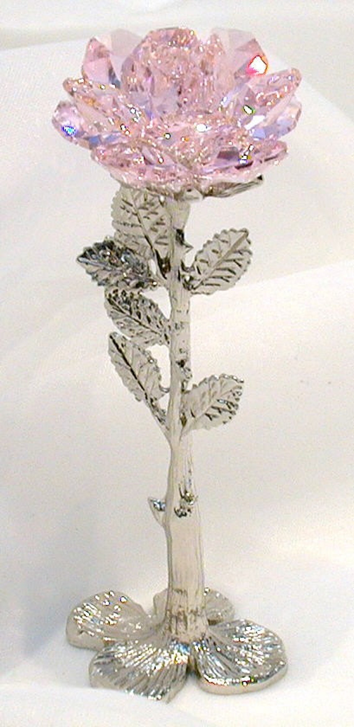 Crystal Rose Made With Swarovski Crystal Pink Crystal Rose - Etsy