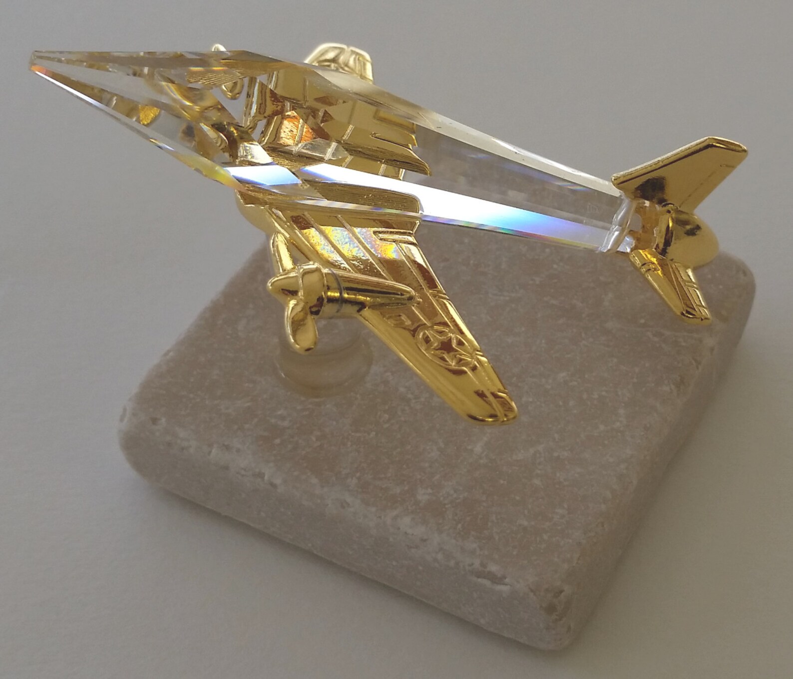Crystal Airplane Handcrafted by Bjcrystalgifts Using Swarovski Crystal ...