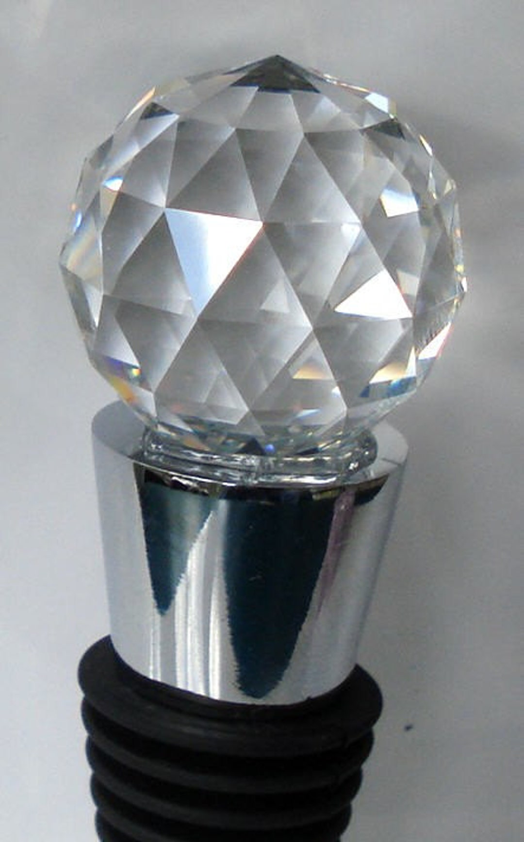 Wine Stopper Made With Swarovski Crystal - Ball - Wedding Favor ...