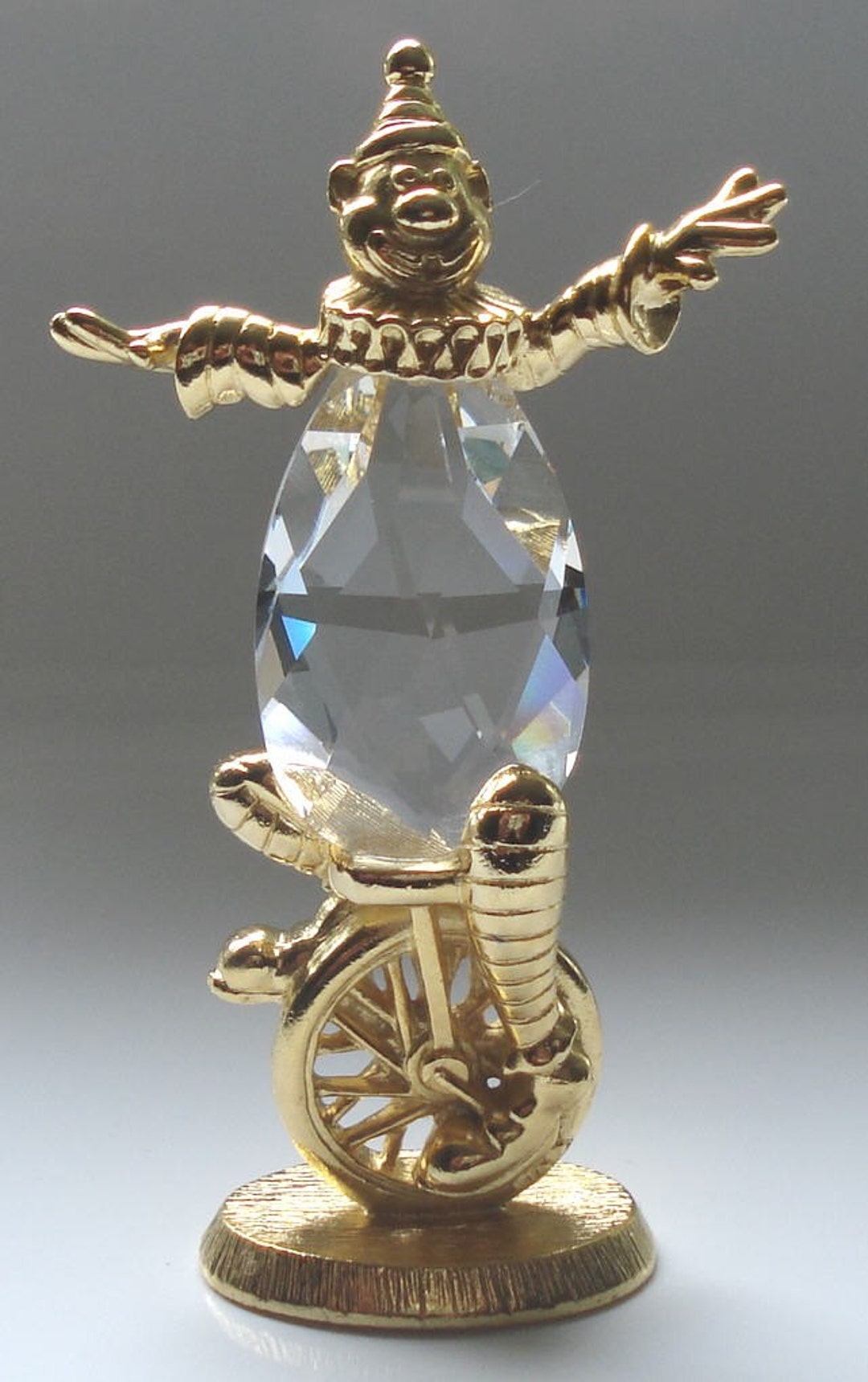 Crystal Unicycle Clown Miniature Made Using Swarovski Crystal - Clown ...