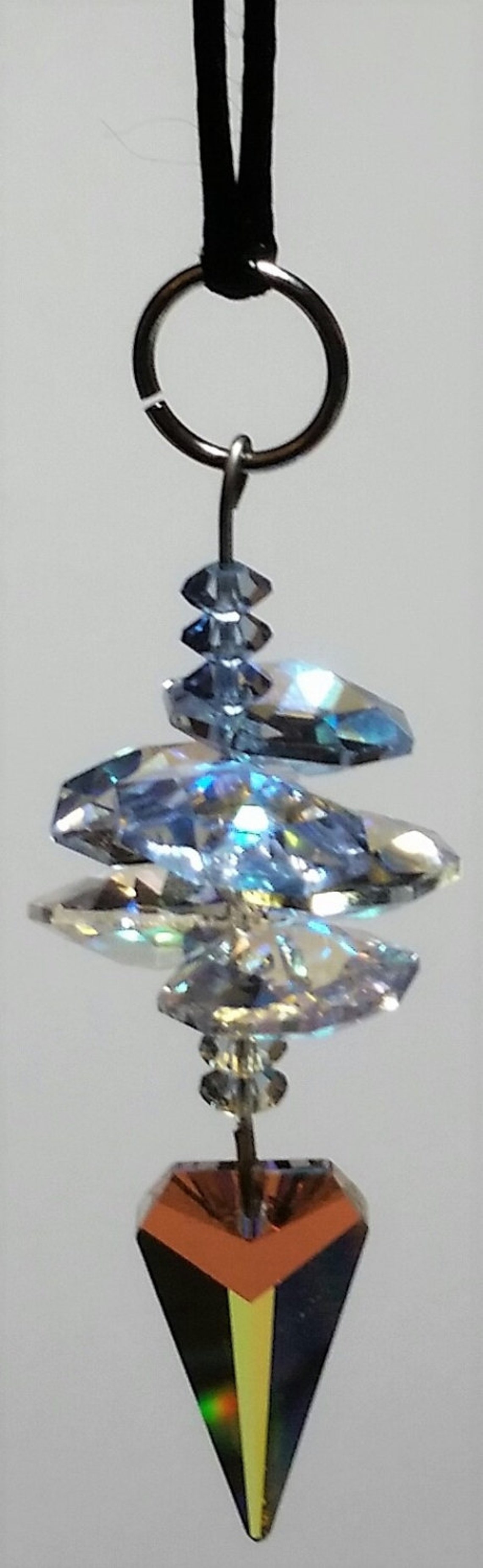 Crystal Hanging Ornament Handcrafted by Bjcrystalgifts Using Swarovski ...
