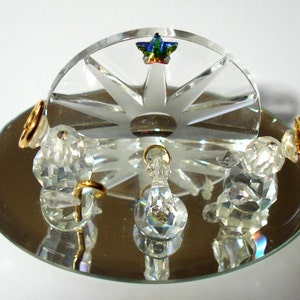 Handcrafted Crystal Nativity Scene Made With Swarovski Crystal - Etsy