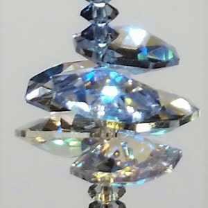 Crystal Hanging Ornament Handcrafted by Bjcrystalgifts Using Swarovski ...