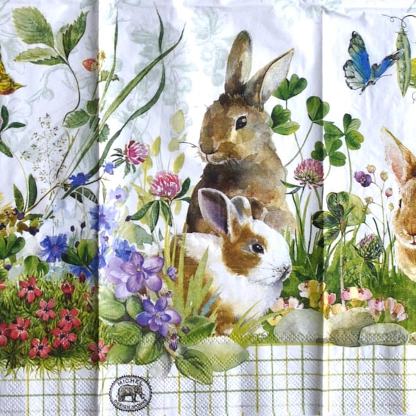 Rabbit Napkin - Etsy