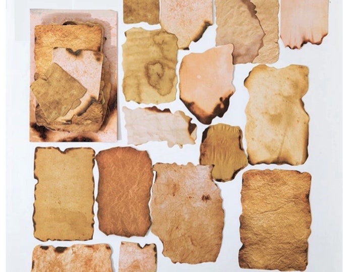 Printed Vintage Inspired Mini Paper Ephemera (15pcs), Grunge and Brunt ...