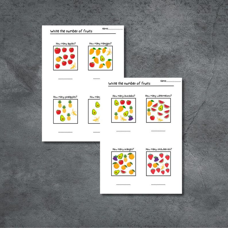 Number Tracing and Writing Practice Math for Toddlers Kids Worksheet ...