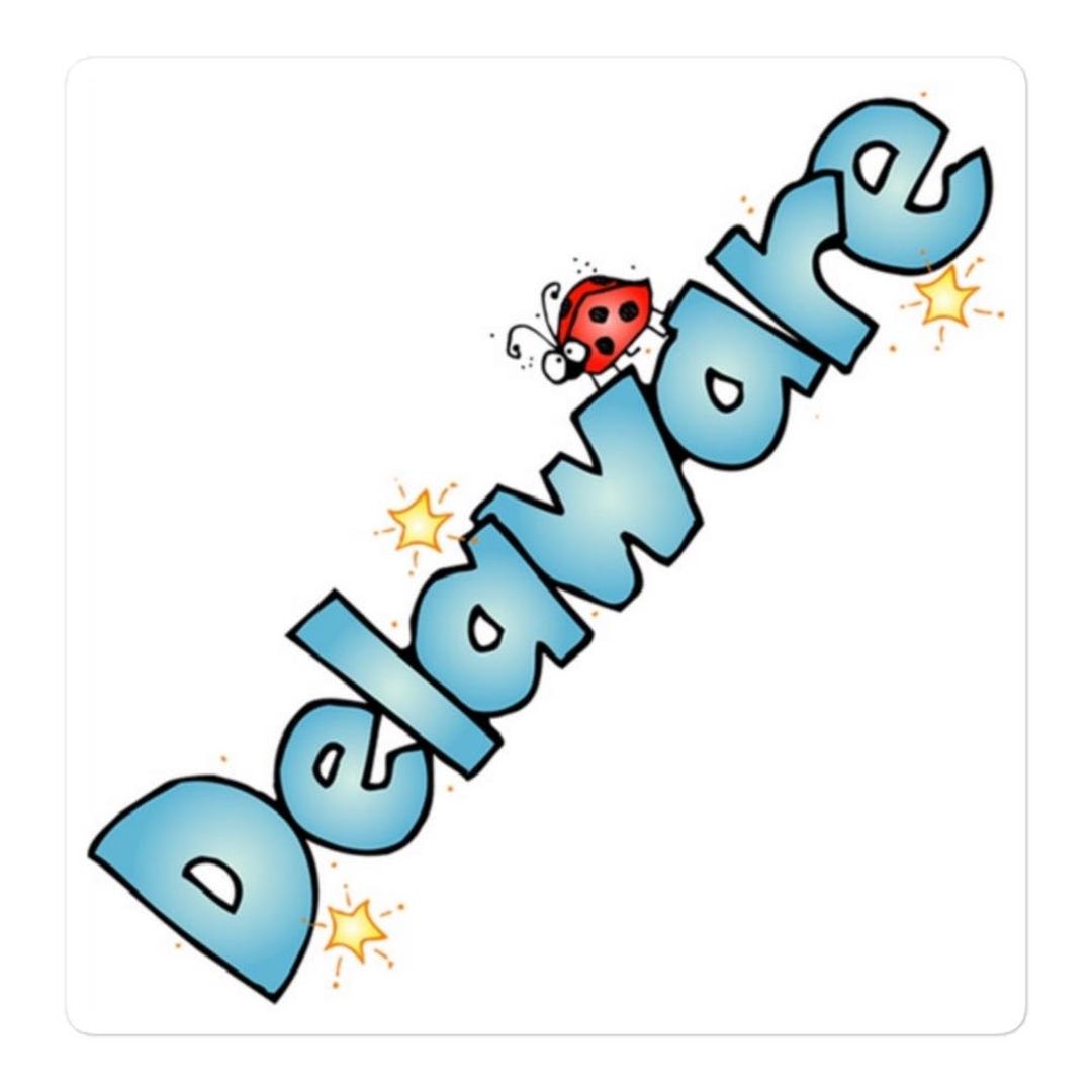 State - Delaware Decal - Etsy