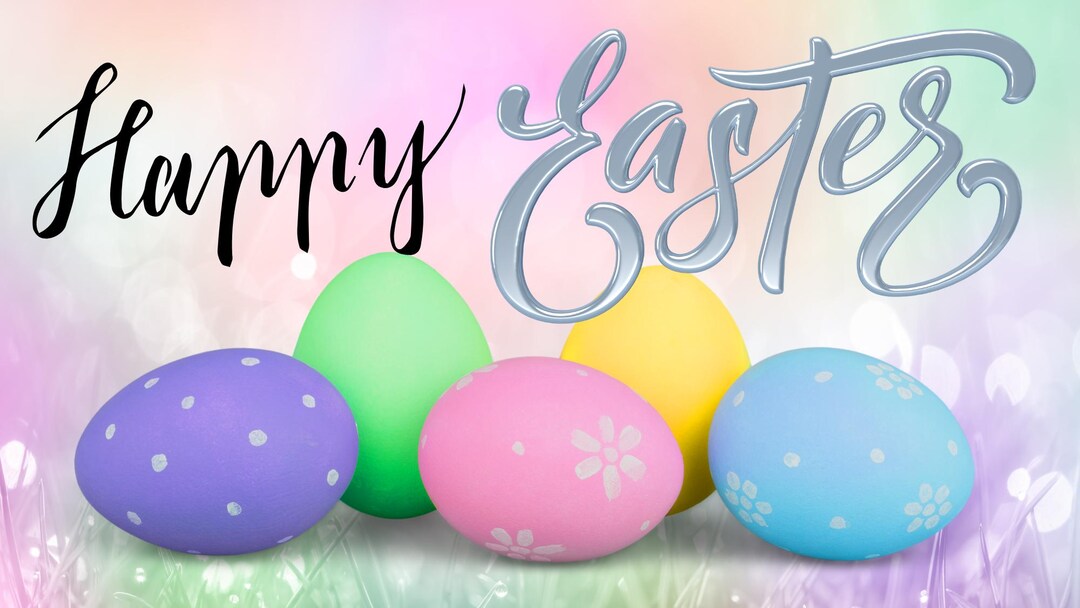 Happy Easter Tv Art - Etsy