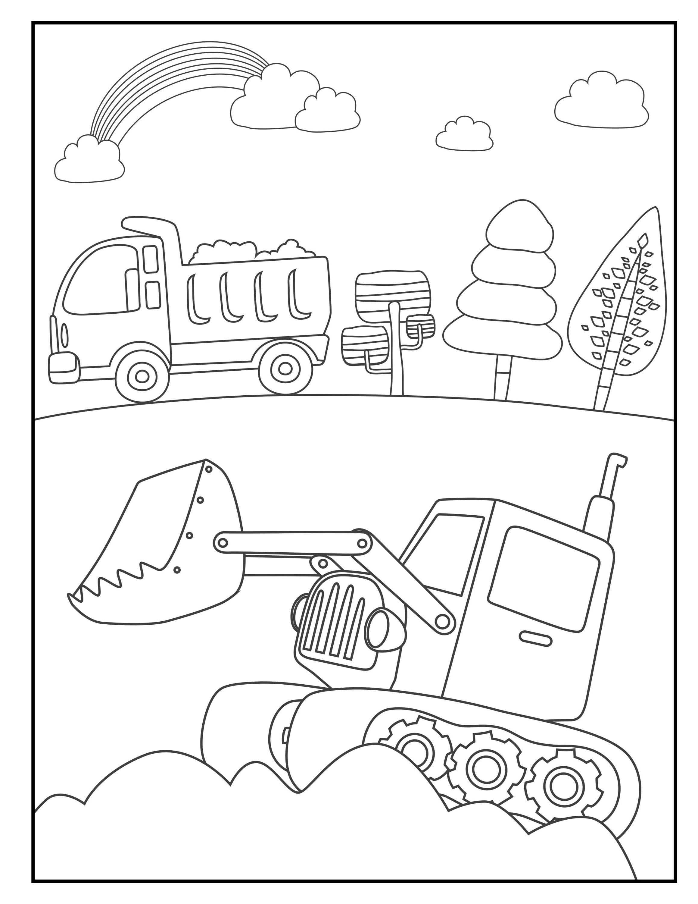 87 Cars, Vehicles & Trucks Coloring Pages – Printable Coloring Book for ...