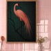 Pink Japanese Crane Art - Vintage Crane Poster - Antique Japanese Wall ...