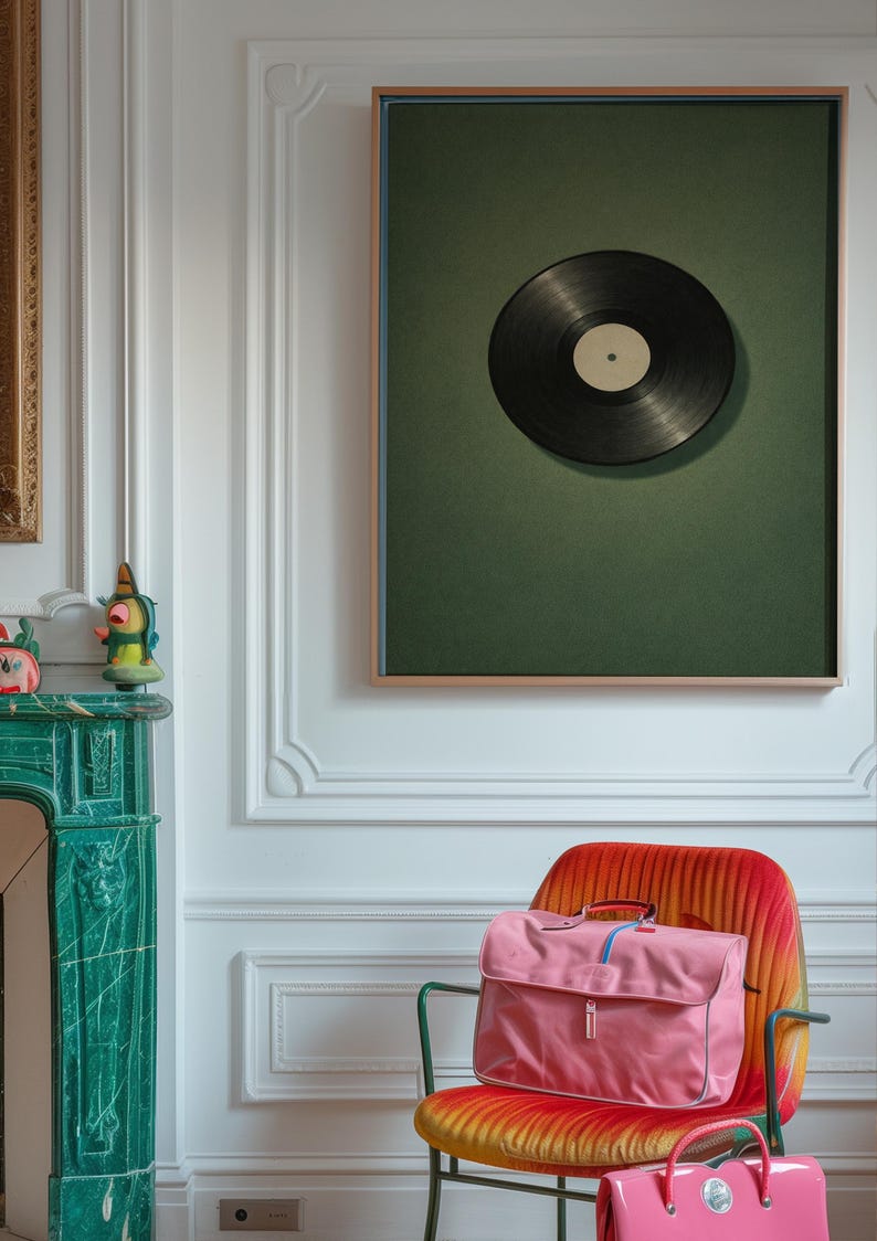 Vintage Vinyl Record Player Poster – Retro Music - Etsy