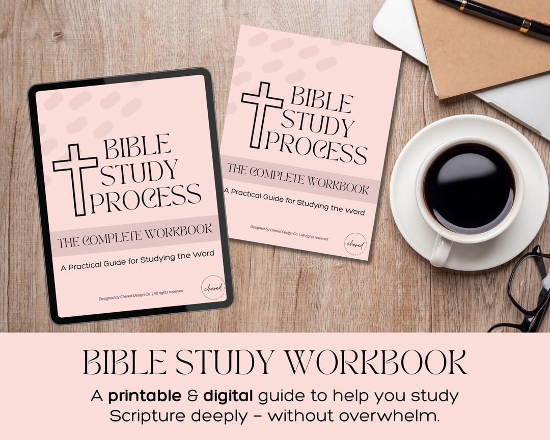 Christian Bible Study Workbook | Printable & Digital Journal (PDF) - Etsy