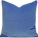 Decorative Pillow Cover Periwinkle Blue Velvet Pillow Cover Pick Your ...