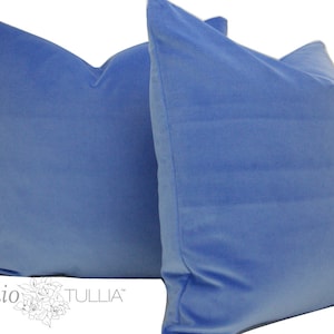 Decorative Pillow Cover - Periwinkle Blue - Velvet Pillow Cover - Pick ...