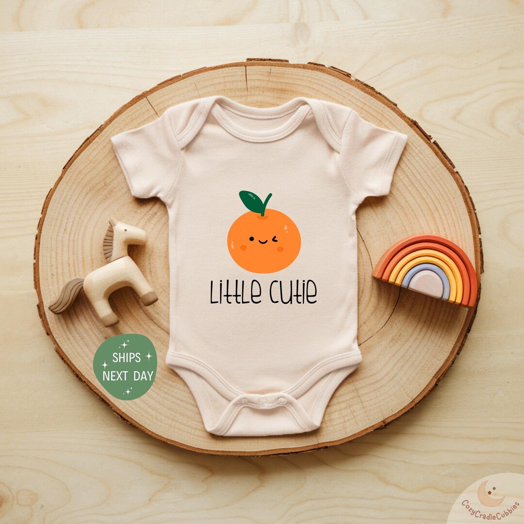 Little Cutie Baby Onesie®, Cute Little Orange Onesie®, Cute Fruit ...