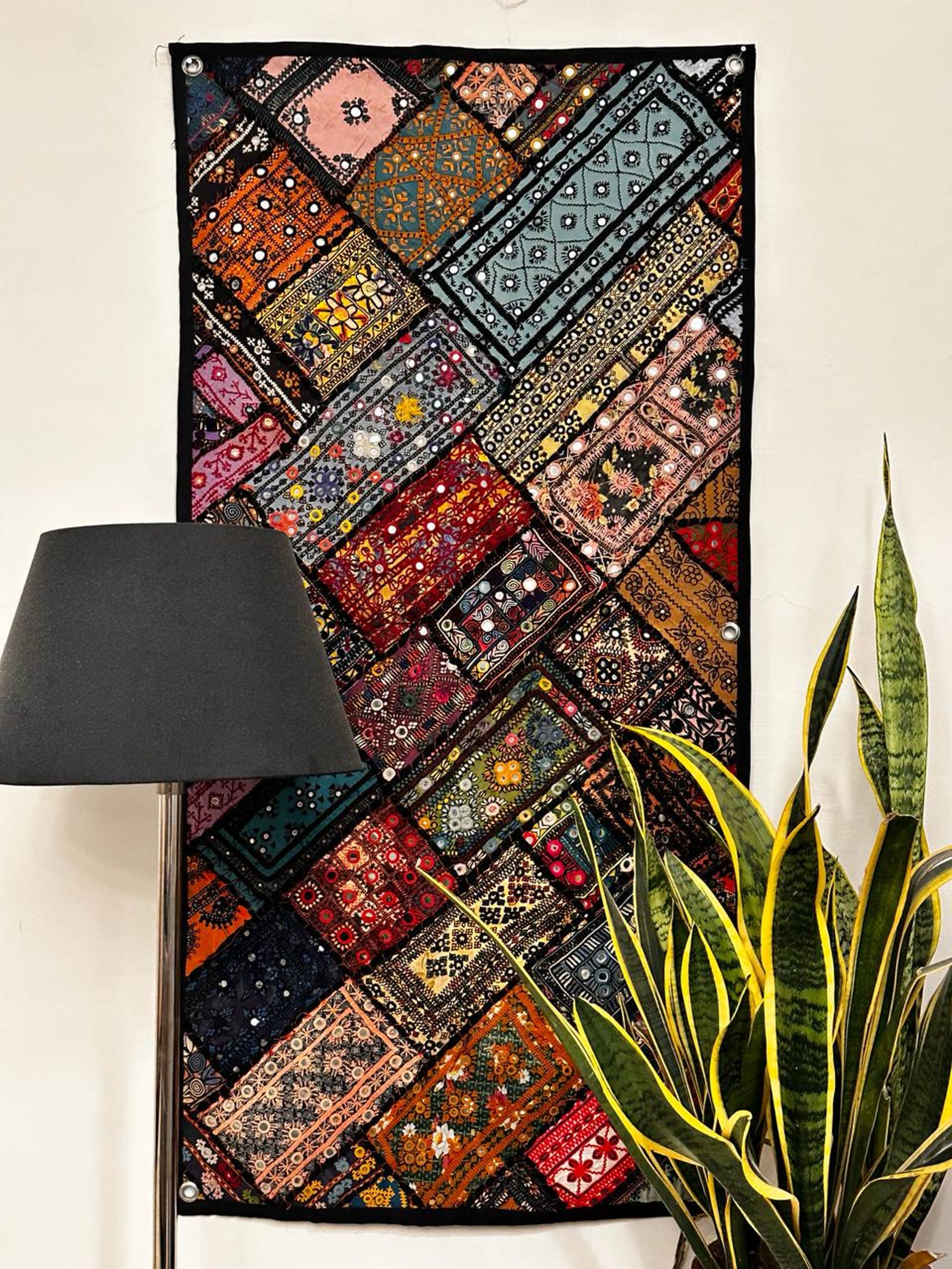 Ralli - Cultural Wall Art, Native Sindhi Patchwork Tapestry for Room ...