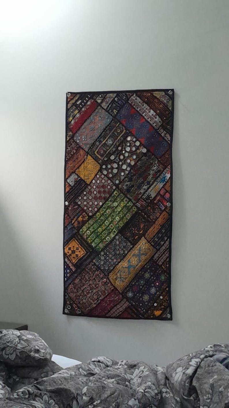 Ralli - Cultural Wall Art, Native Sindhi Patchwork Tapestry for Room ...