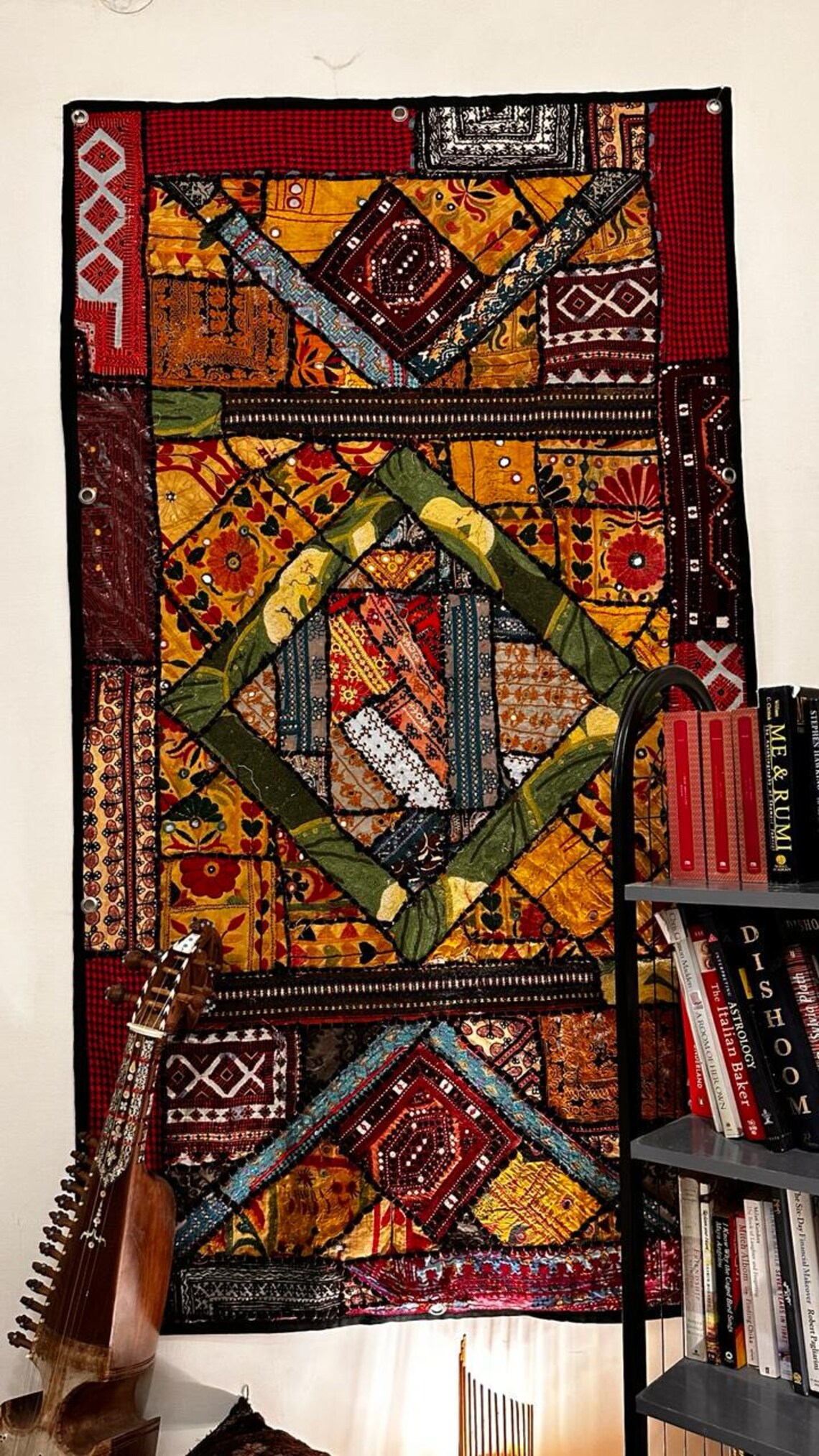Ralli - Cultural Wall Art, Native Sindhi Patchwork Tapestry for Room ...