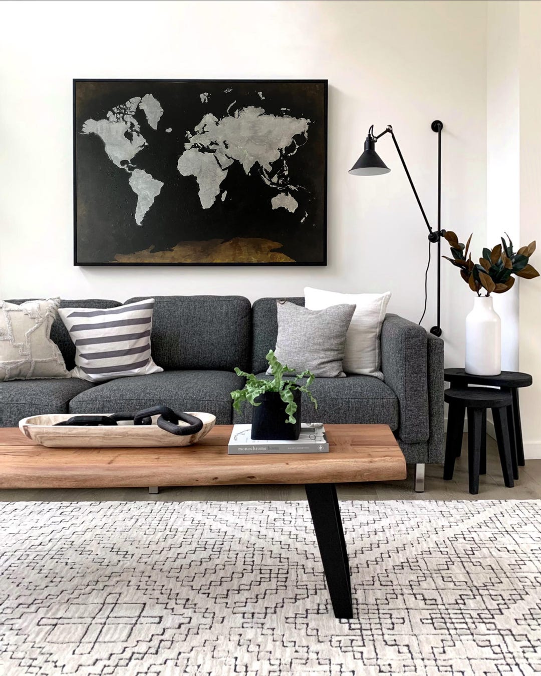 One World, One Home - World Map Painting - Etsy