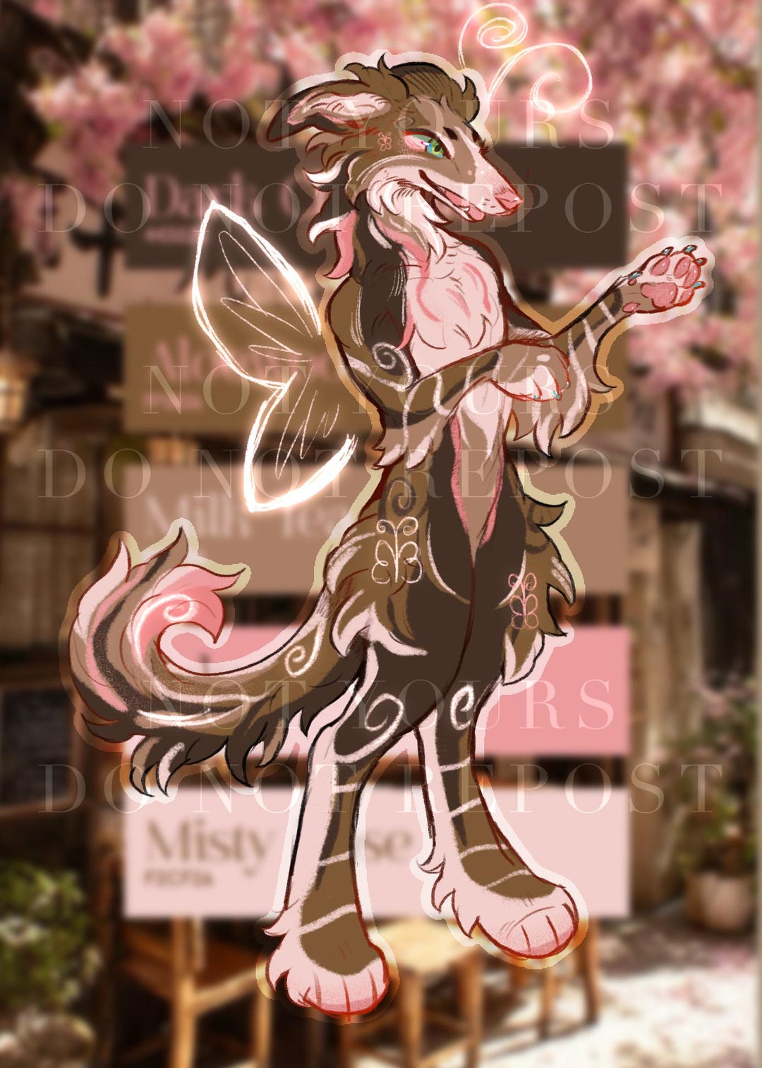 Borzoi Dog Furry Fursona Adopt - Etsy