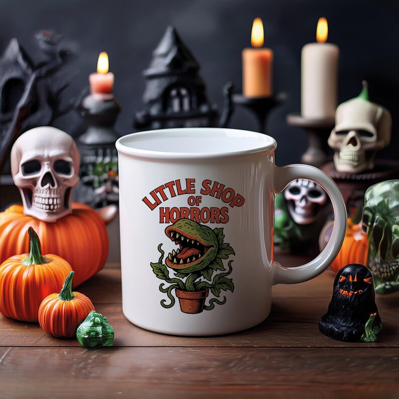 Little Shop of Horrors Clipart: Audrey II & Mushnik's Flower Shop ...