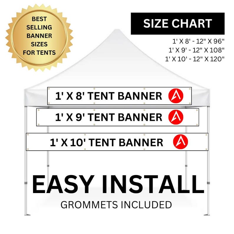 Custom Tent Banner / Event Banner / Farmers Market Banners / Vinyl ...