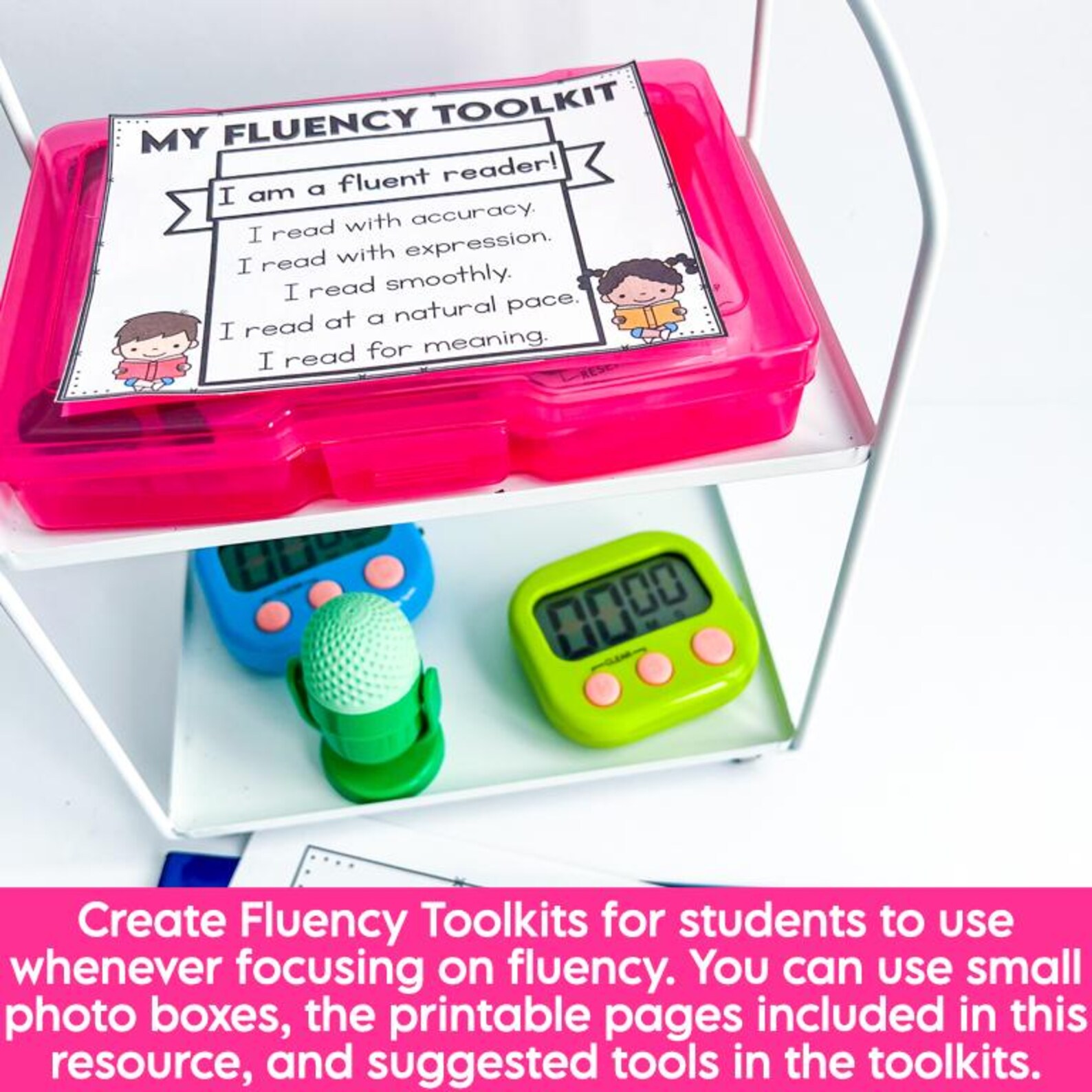 Reading Fluency Checklists and Toolkits Practice Activities Centers ...