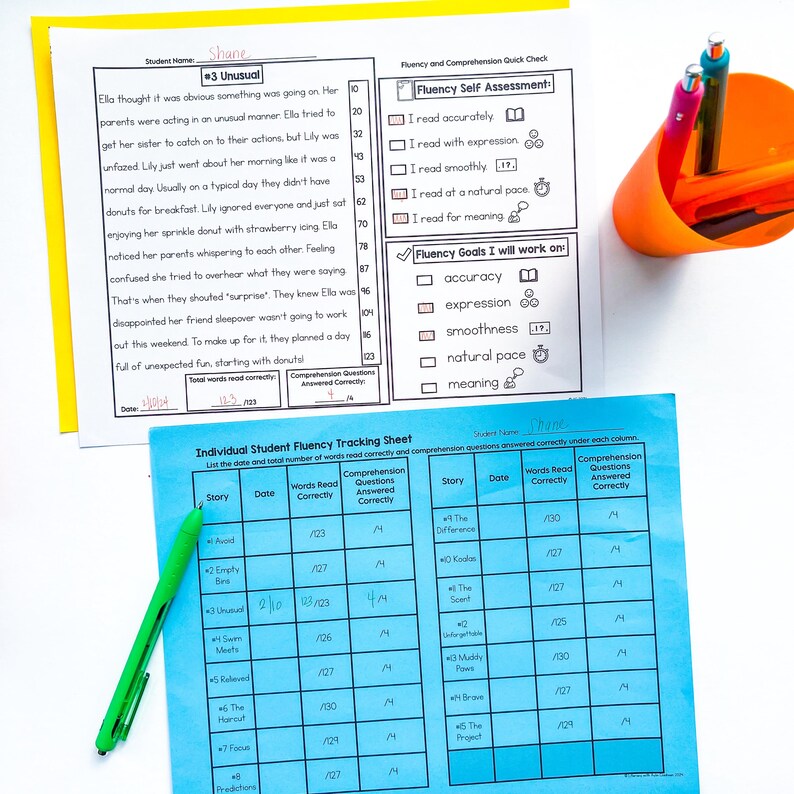 4th Grade Reading Fluency Passages With Comprehension Questions - Etsy
