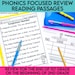 1st 2nd Grade Phonics Reading Comprehension Passages and Questions ...