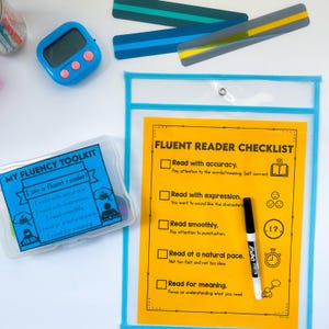 Reading Fluency Checklists and Toolkits Practice Activities Centers ...