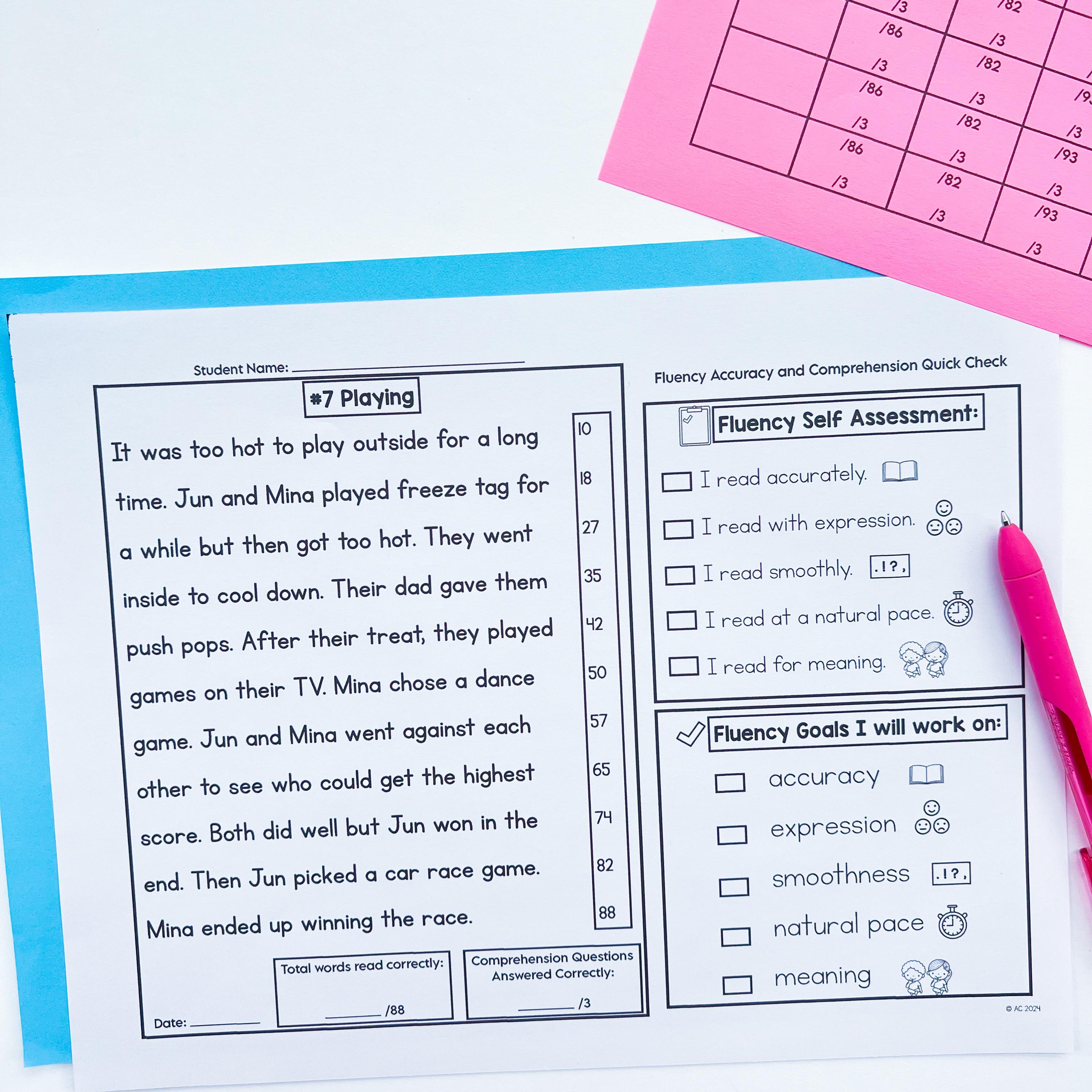 2nd Grade Decodable Reading Fluency Passages and Comprehension ...