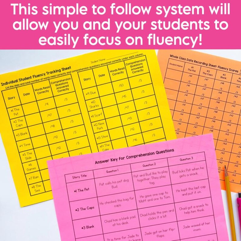 1st Grade Decodable Reading Fluency Passages With Comprehension ...