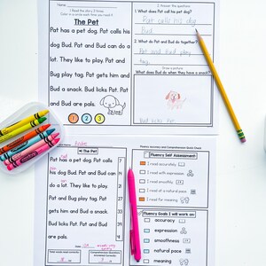 1st Grade Decodable Reading Fluency Passages With Comprehension ...