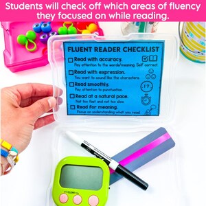 Reading Fluency Checklists and Toolkits Practice Activities Centers ...