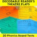 Decodable Reader's Theatre Plays: Phonics Scripts (PDF Download) - Etsy