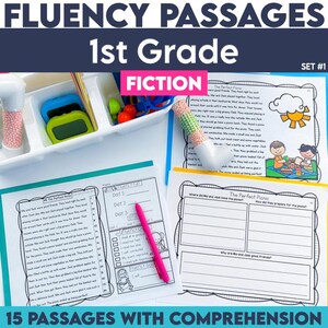 1st Grade Timed Reading Fluency Passages With Comprehension Questions ...