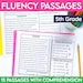 1st Grade Decodable Reading Fluency Passages With Comprehension ...